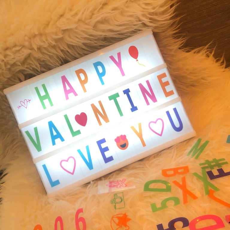 A4 Light Box Colorful Letters - 1 set, Hobbies & Toys, Stationery ...