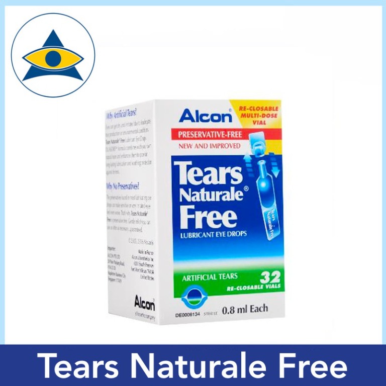 Alcon Tears Naturale Free Lubricant eye drops / Artificial tears for ...