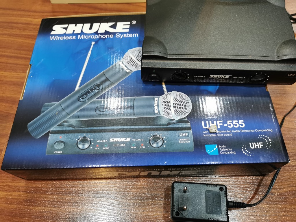 Almost FREE - SHUKE UHF555 Wireless Microphone System (COMPLETE SET ...
