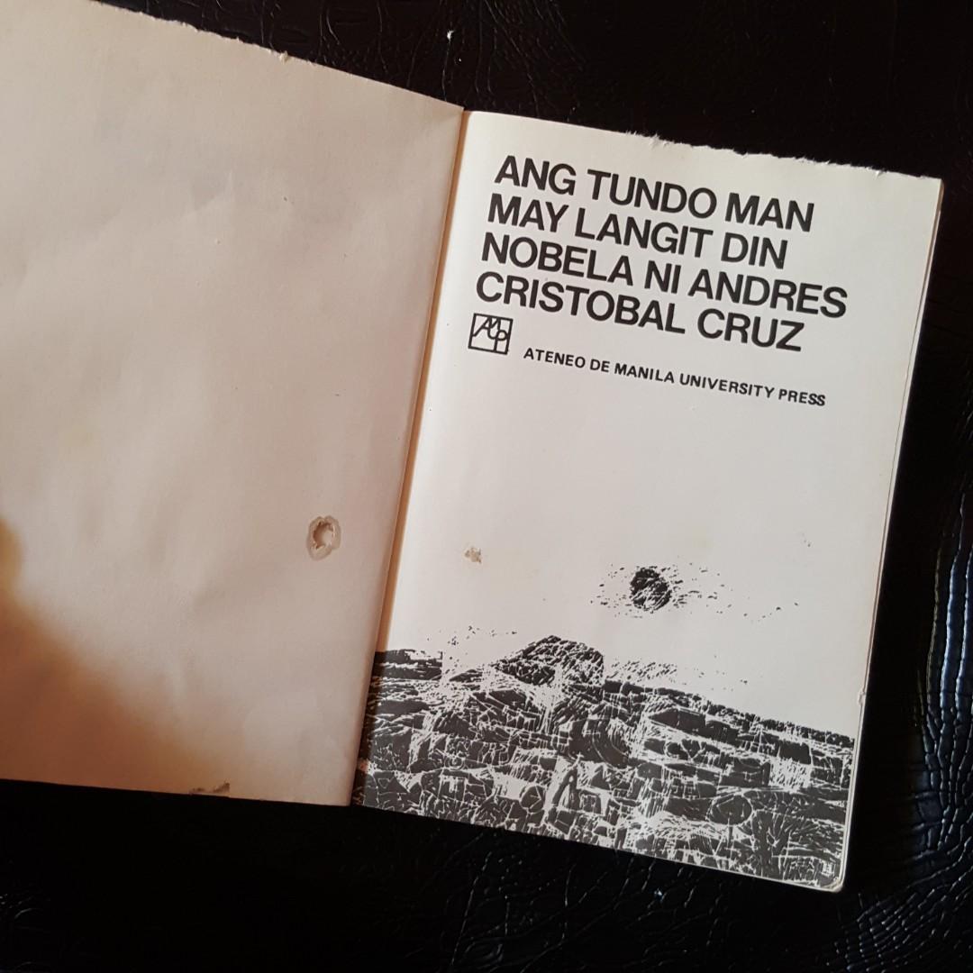 Ang tundo man may langit din nobela ni Andres Cristobal Cruz Filipino Literacy Classic book ...