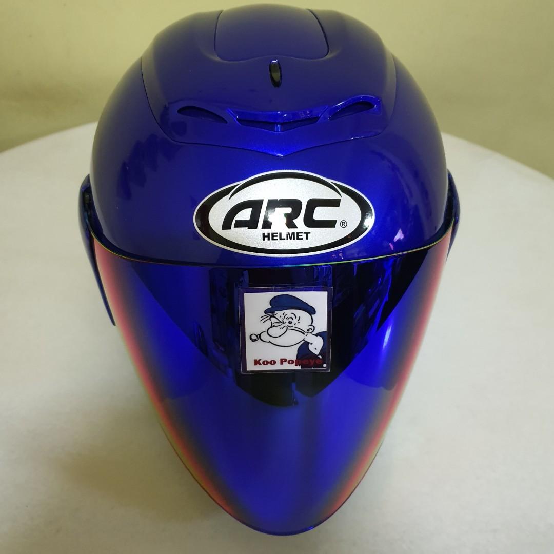 ARC RITZ HELMET DEEP BLUE COLOR, Motorcycles, Motorcycle Accessories on ...