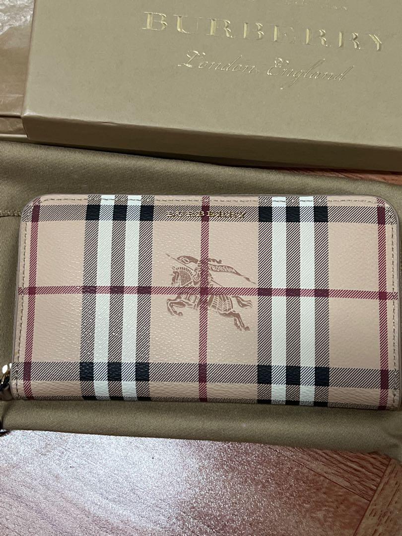 Authentic Burberry Zip Wallet, Women's Fashion, Bags & Wallets, Wallets ...
