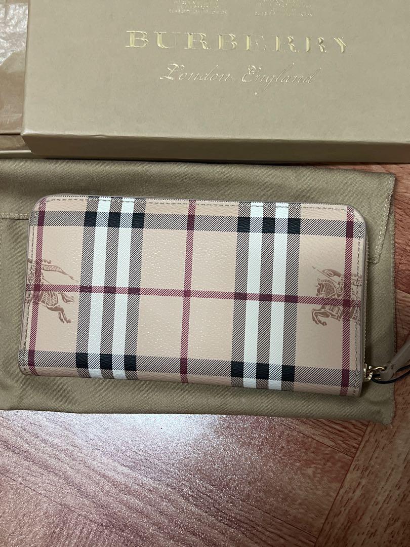 Authentic Burberry Zip Wallet, Women's Fashion, Bags & Wallets, Wallets ...