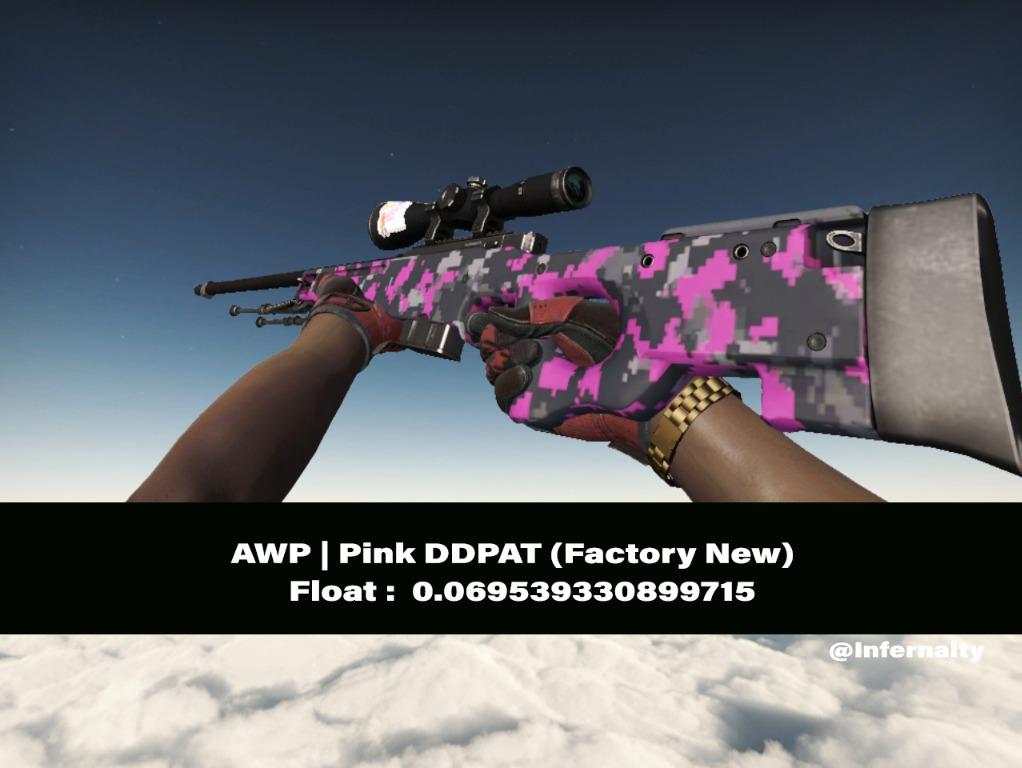 AWP Pink DDPAT FN CSGO SKINS KNIVES, Video Gaming, Gaming Accessories ...