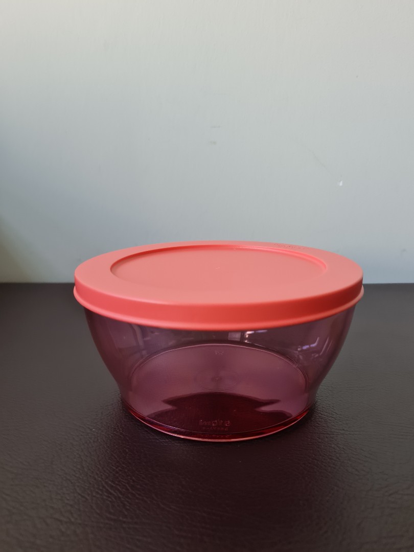 Brand new Tupperware brand clear serving bowl -610ml, Furniture & Home ...