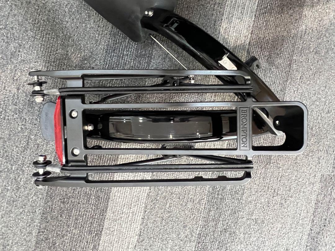Brompton Front fender & rack Black edition, Sports Equipment, Bicycles ...