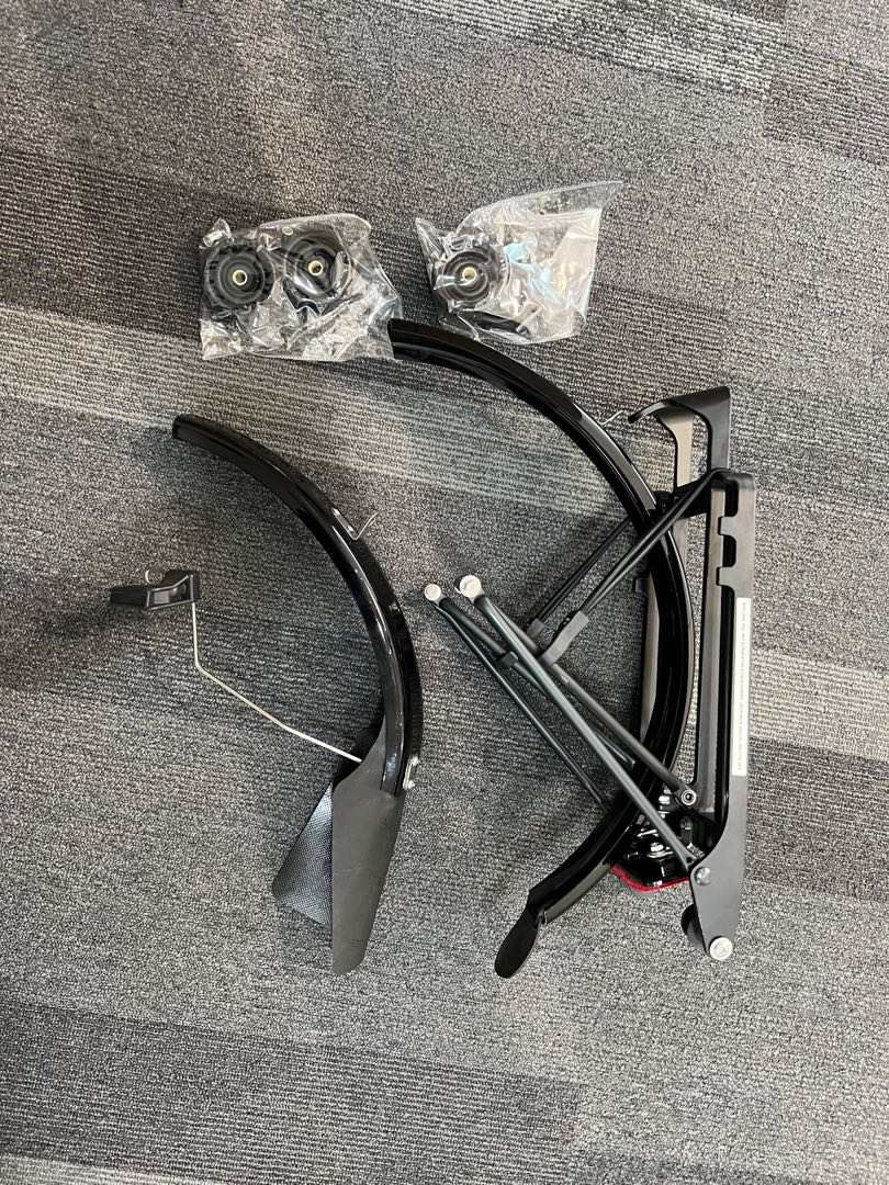 Brompton Front fender & rack Black edition, Sports Equipment, Bicycles ...