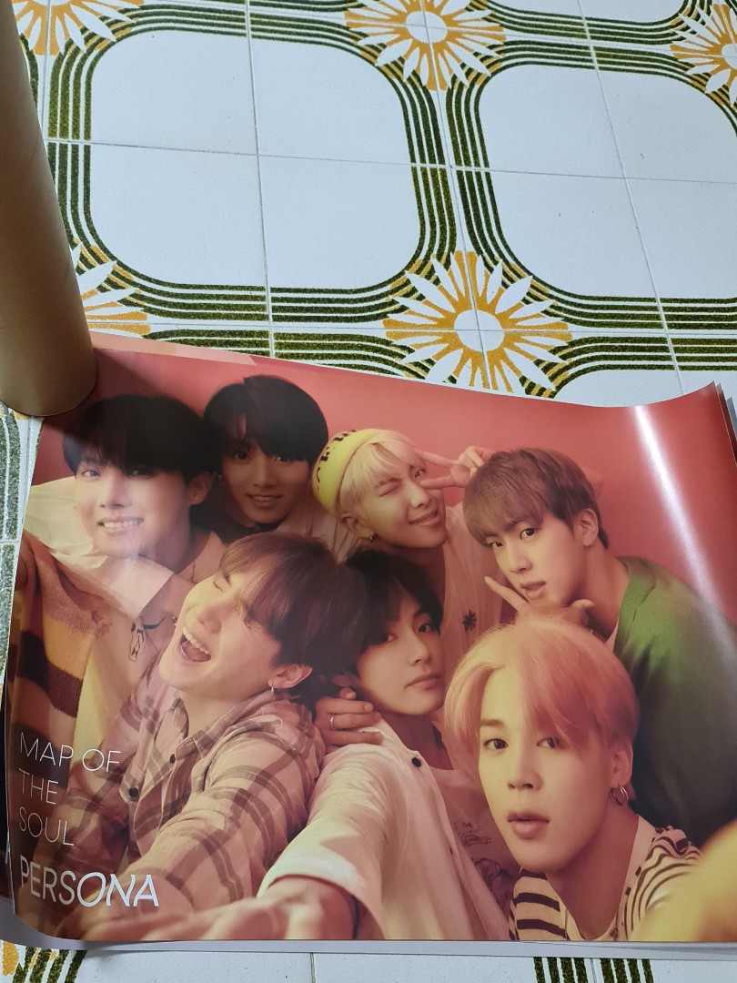 BTS MOTS Persona Poster, Hobbies & Toys, Memorabilia & Collectibles, K ...