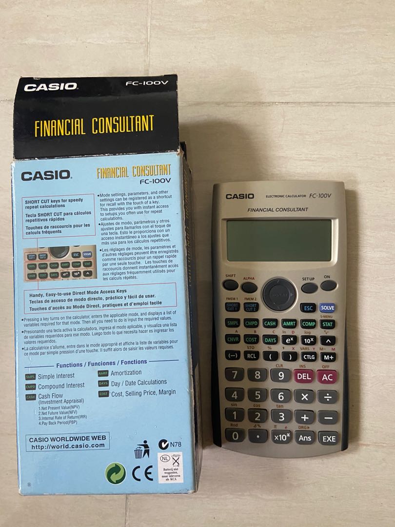 casio fc-100v financial calculator, Computers & Tech, Office & Business ...