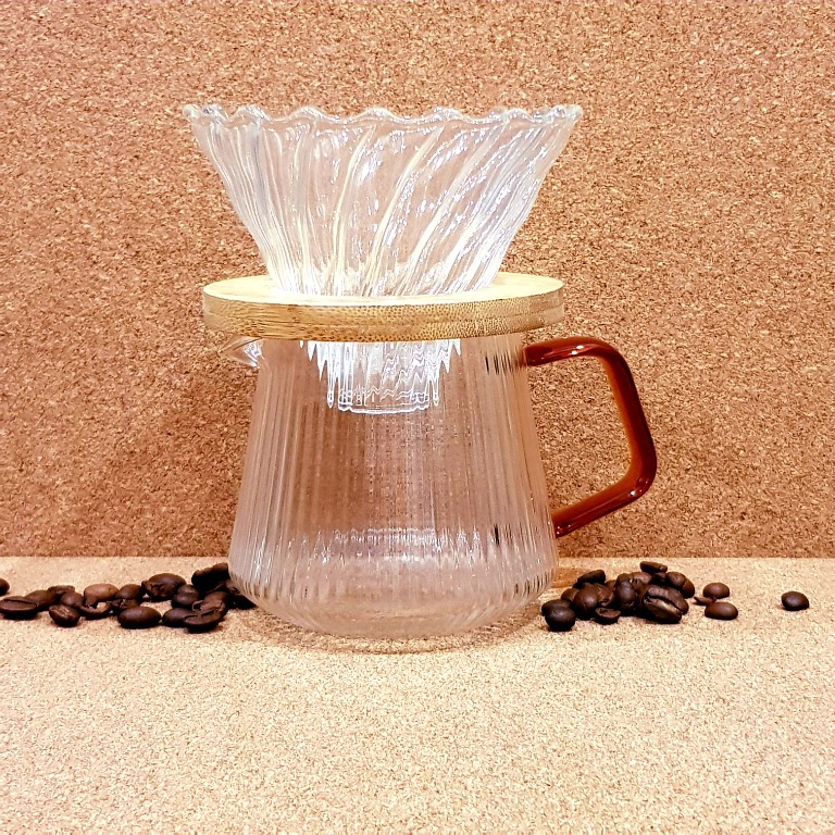Coffee Dripper Set with Jug Glass Pitcher | V60 Dripper Pour Over ...