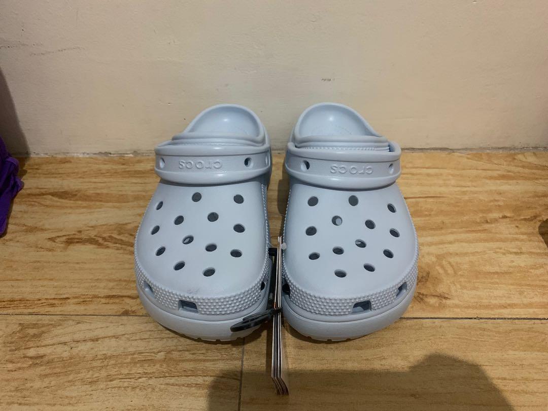 Crocs Classic Platform Clog in Mineral Blue w6, Women's Fashion ...