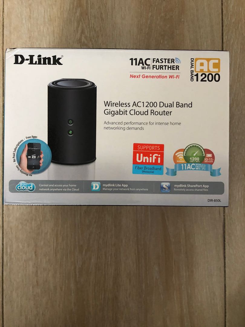 D-Link DIR-850L AC1200 Dual-Band WI-FI Gigabit Router (Unused at all ...
