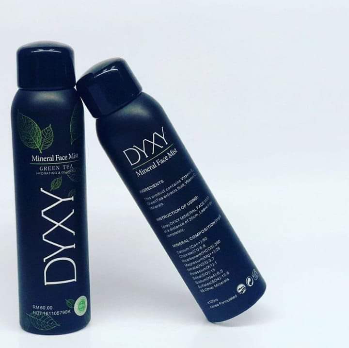 DYXY Green Tea Facemist ni ada mineral and green tea extracts yang ...