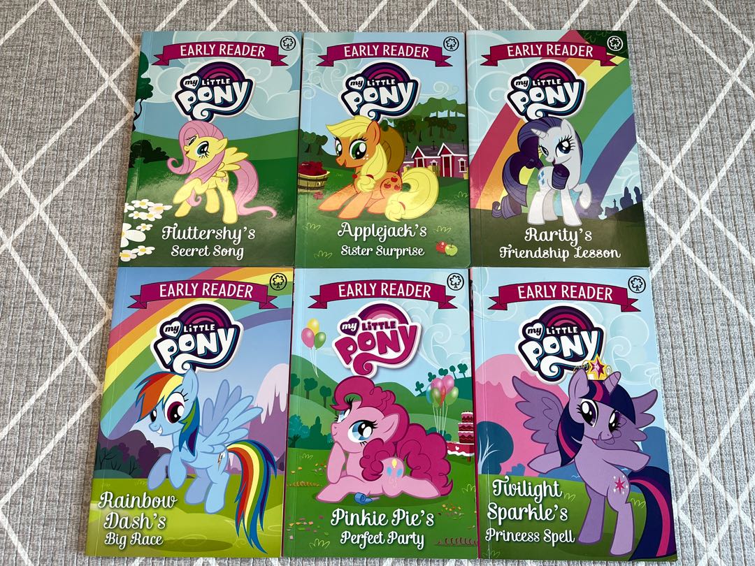 Early Reader My Little Pony (6本), 興趣及遊戲, 書本 & 文具, 小朋友書 - Carousell