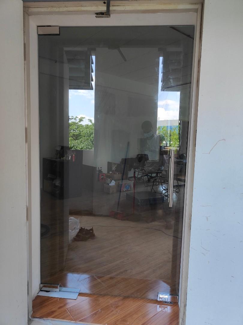 Floor spring swinging door, Furniture & Home Living, Bathroom & Kitchen ...