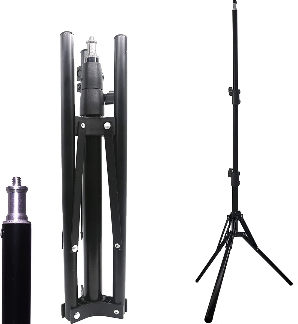 Foldable Aluminum Tripod Stand, Portable and Heavy-Duty Compact Light ...
