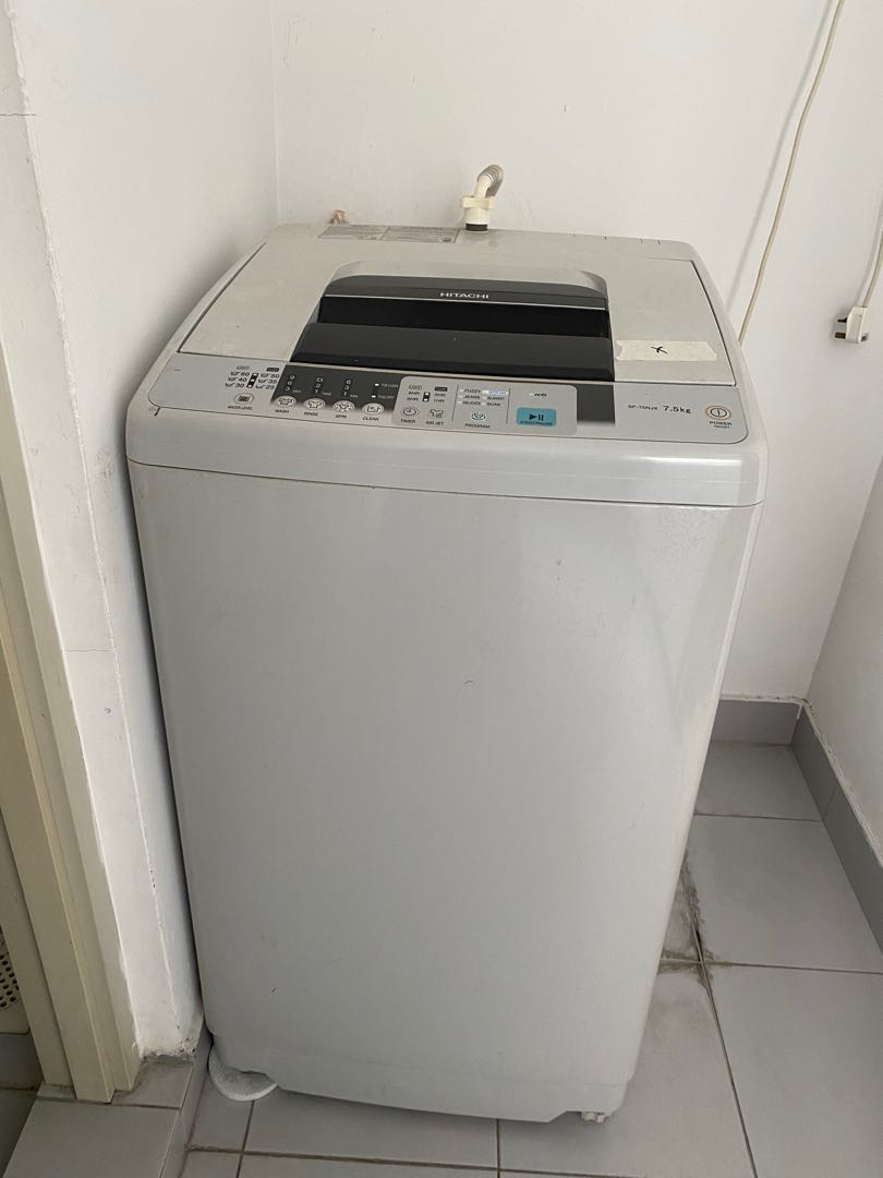 Hitachi 7.5kg washing machine, TV & Home Appliances, Washing Machines ...