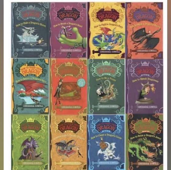 How to Train your dragon 12 book set, Hobbies & Toys, Books & Magazines ...