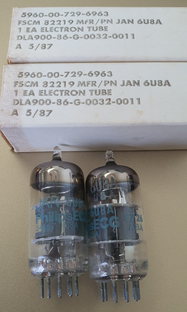 JAN Philips 6U8A Matched Pair, Audio, Other Audio Equipment on Carousell