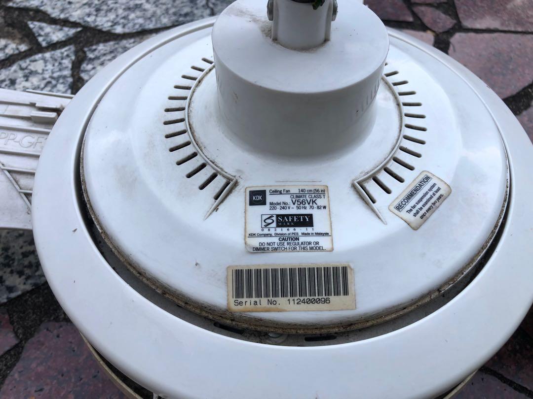 KDK ceiling fan, Furniture & Home Living, Lighting & Fans, Fans on ...