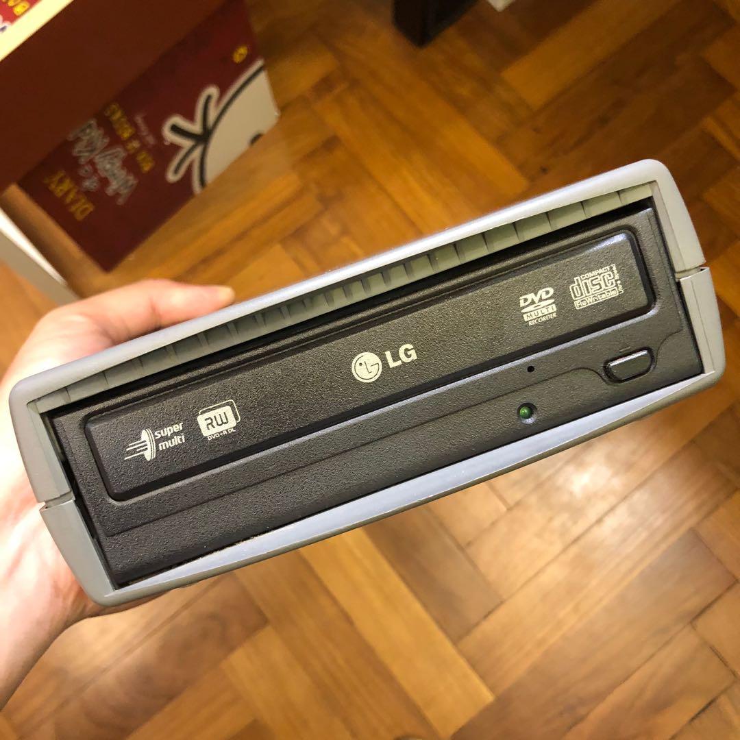 LG DVD Burner Drive + HDD Optical Drive Enclosure DVDRW DVD-RAM ...
