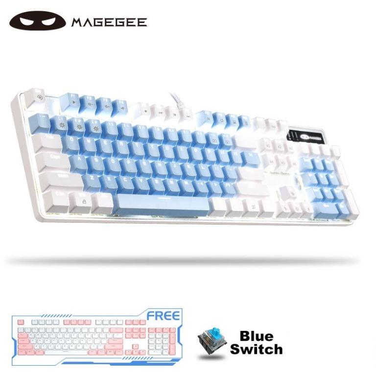 MageGee MK-storm Mechanical Gaming Keyboard (104 key, Blue Switch) FREE ...