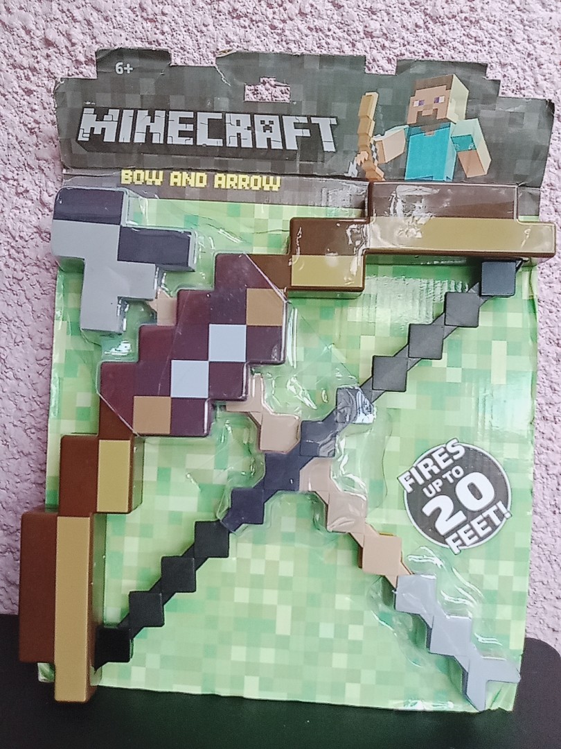 Minecraft Bow and Arrow Mojang Mattel, Hobbies & Toys, Toys & Games on ...