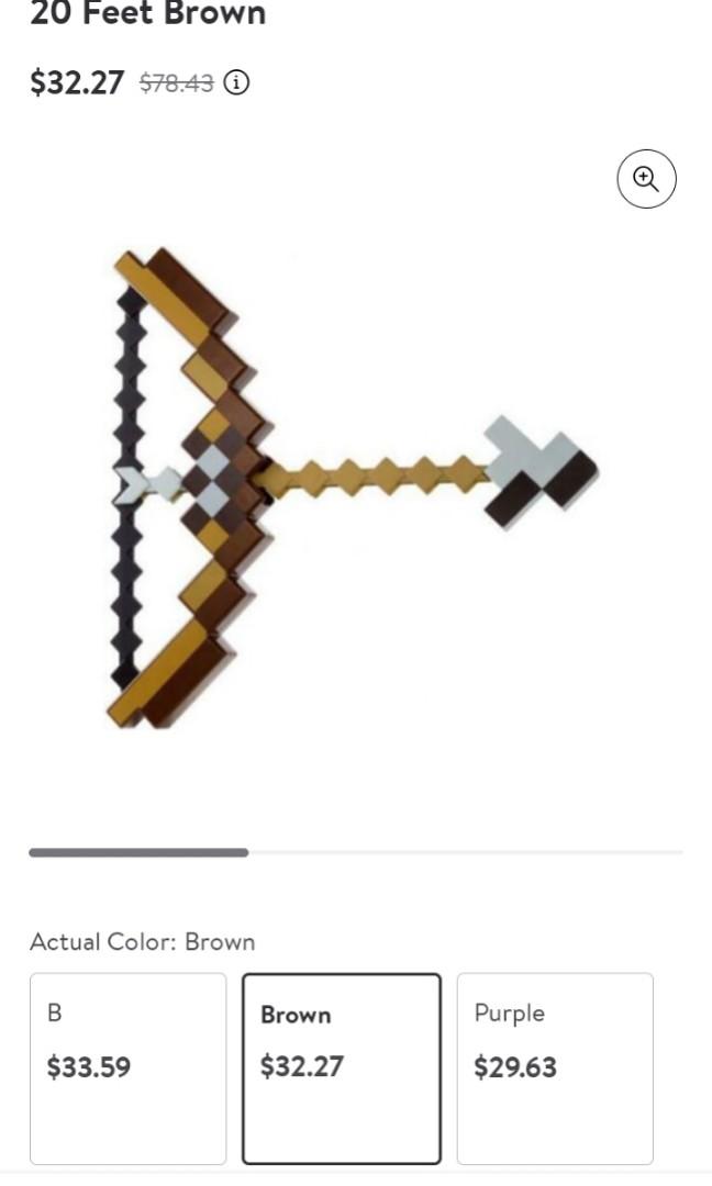 Minecraft Bow and Arrow Mojang Mattel, Hobbies & Toys, Toys & Games on ...