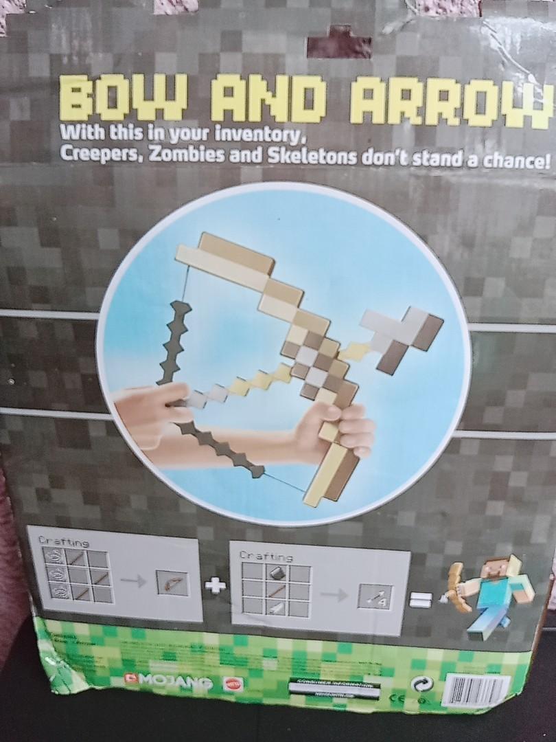 Minecraft Bow and Arrow Mojang Mattel, Hobbies & Toys, Toys & Games on ...