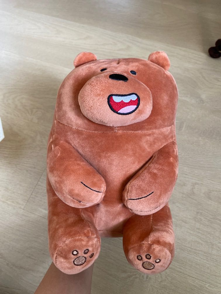 Miniso Grizzly bear from we bare bears, Hobbies & Toys, Toys & Games on ...