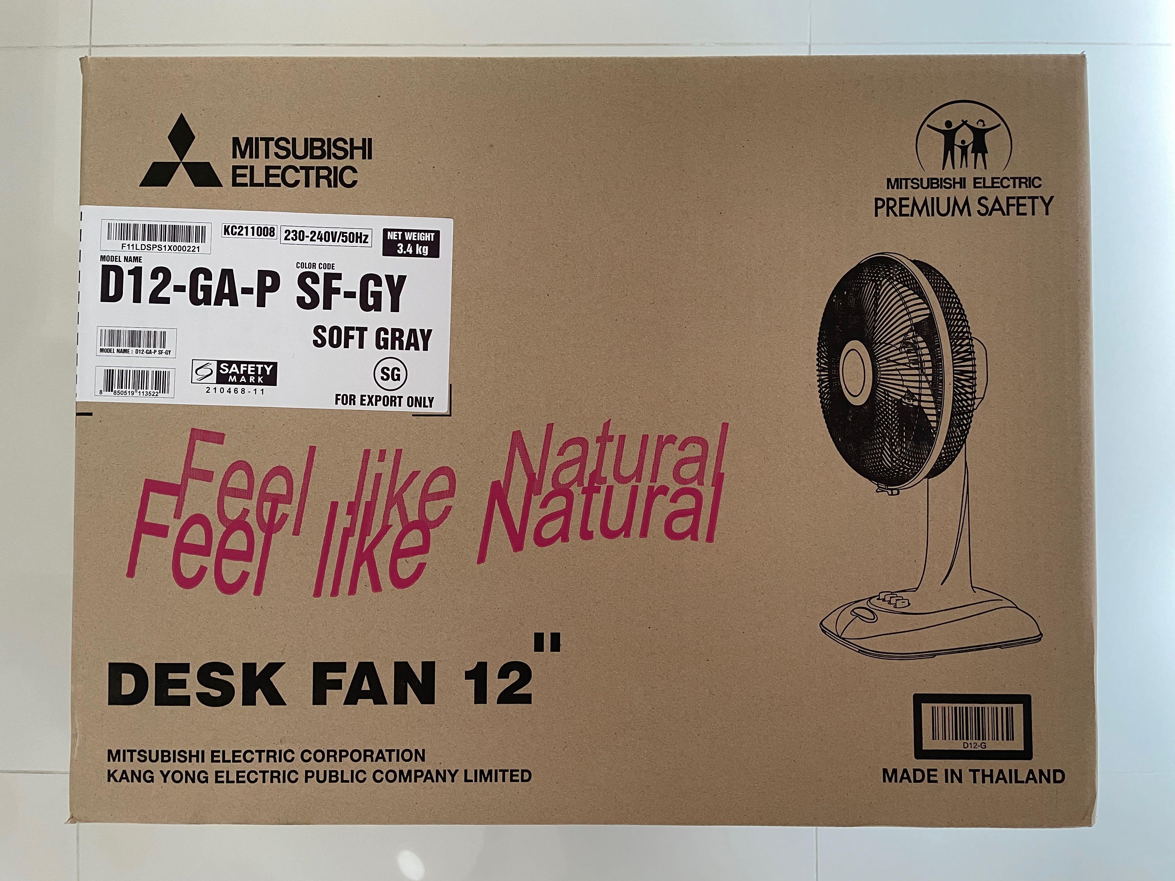 Mitsubishi Desk Fan 12”, Furniture & Home Living, Lighting & Fans, Fans ...