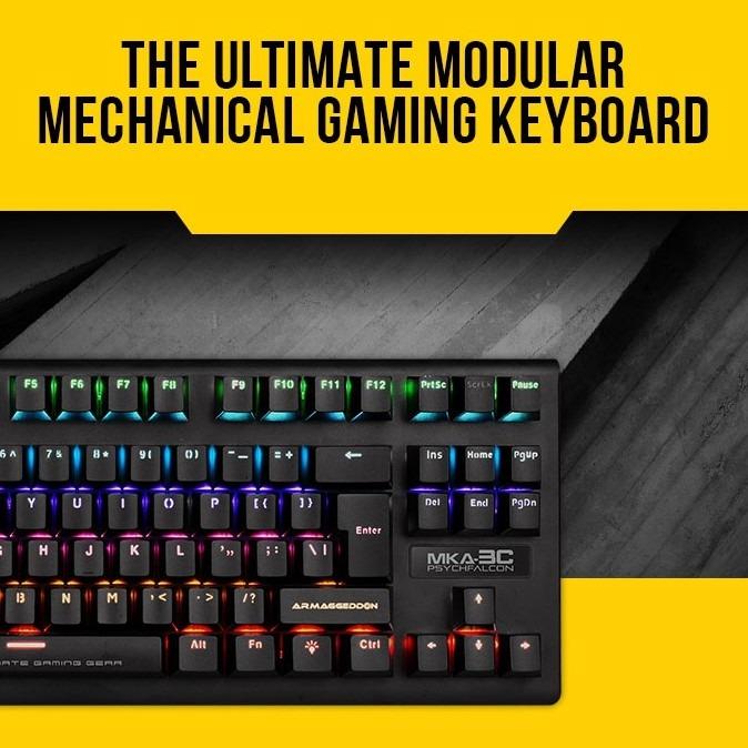 MKA-3C PsychFalcon Blue Switch Mechanical Gaming Keyboard, Computers ...