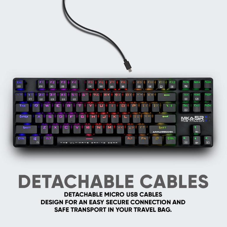 MKA-5R RGB Falcon Mechanical Gaming Keyboard With RGB Light Effect ...