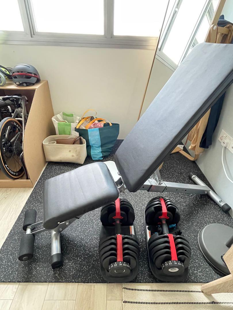 Modular / Adjustable Dumbbell Set with/without Bench, Sports Equipment ...