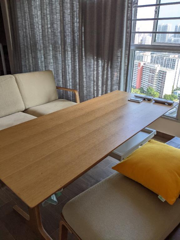MUJI Living Dining Table Sofa Set, Furniture & Home Living, Furniture ...