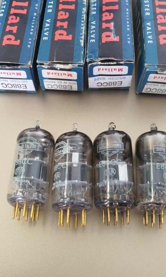 Mullard E88CC Quad Matched RARE!, Audio, Other Audio Equipment on Carousell