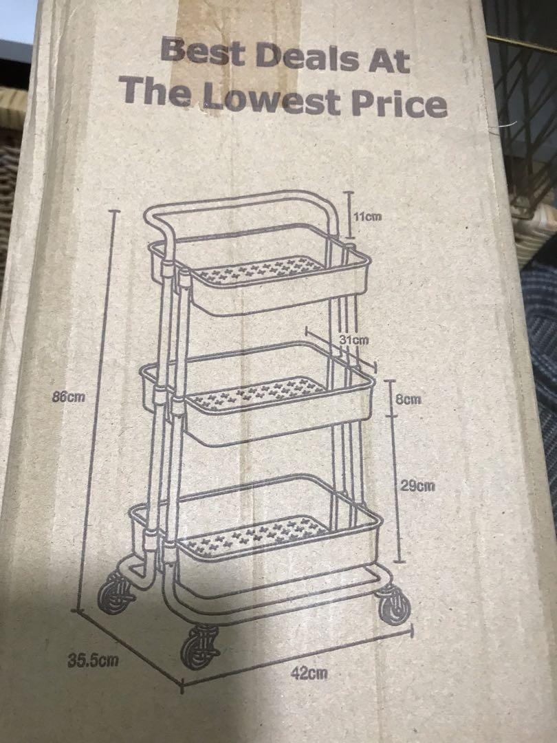 Multi Purpose 3 storey Storage Rack, Furniture & Home Living, Furniture ...