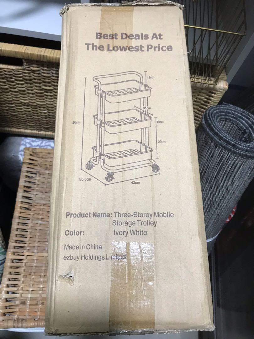 Multi Purpose 3 storey Storage Rack, Furniture & Home Living, Furniture ...