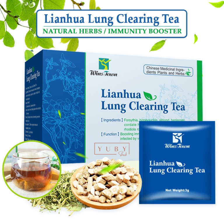 Natural Chinese Herb Lianhua Lung Clearing Tea, Health & Nutrition ...