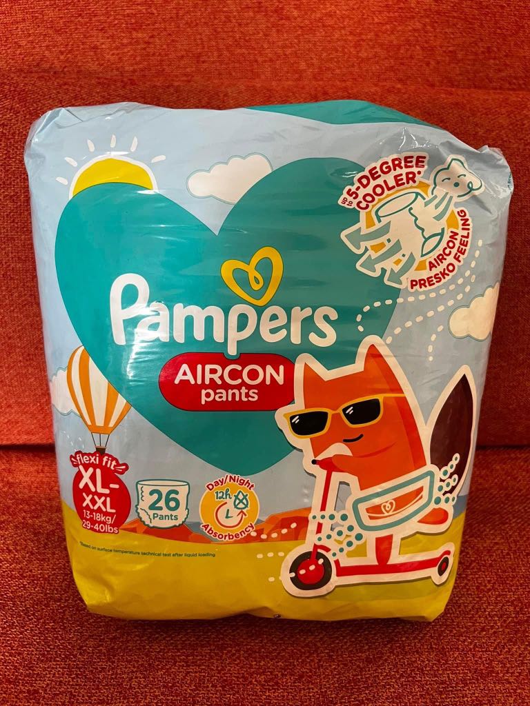 New: Pampers Aircon Pants ( XL TO XXL ), Babies & Kids, Bathing ...
