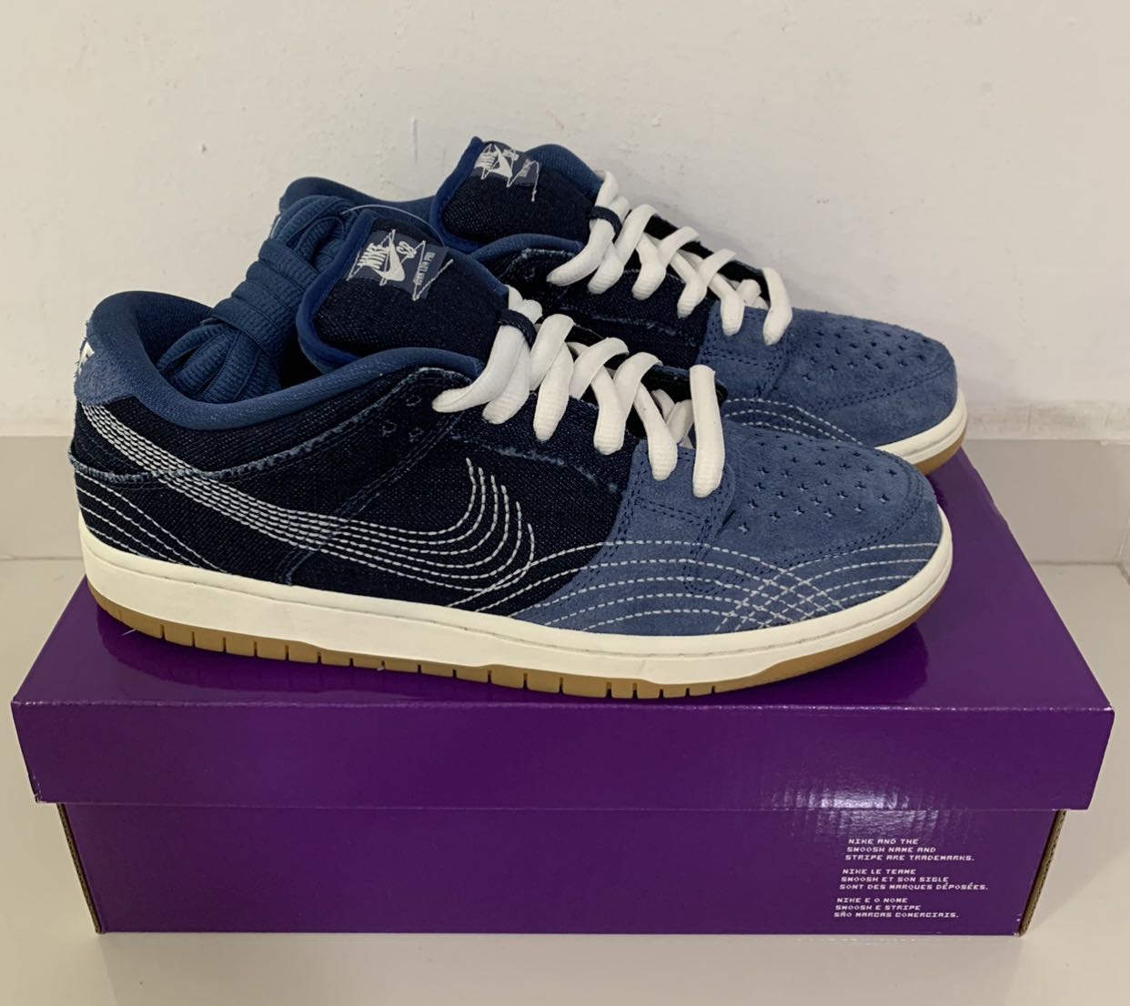 Nike Dunk Low SB Sashiko, Men's Fashion, Footwear, Sneakers on Carousell