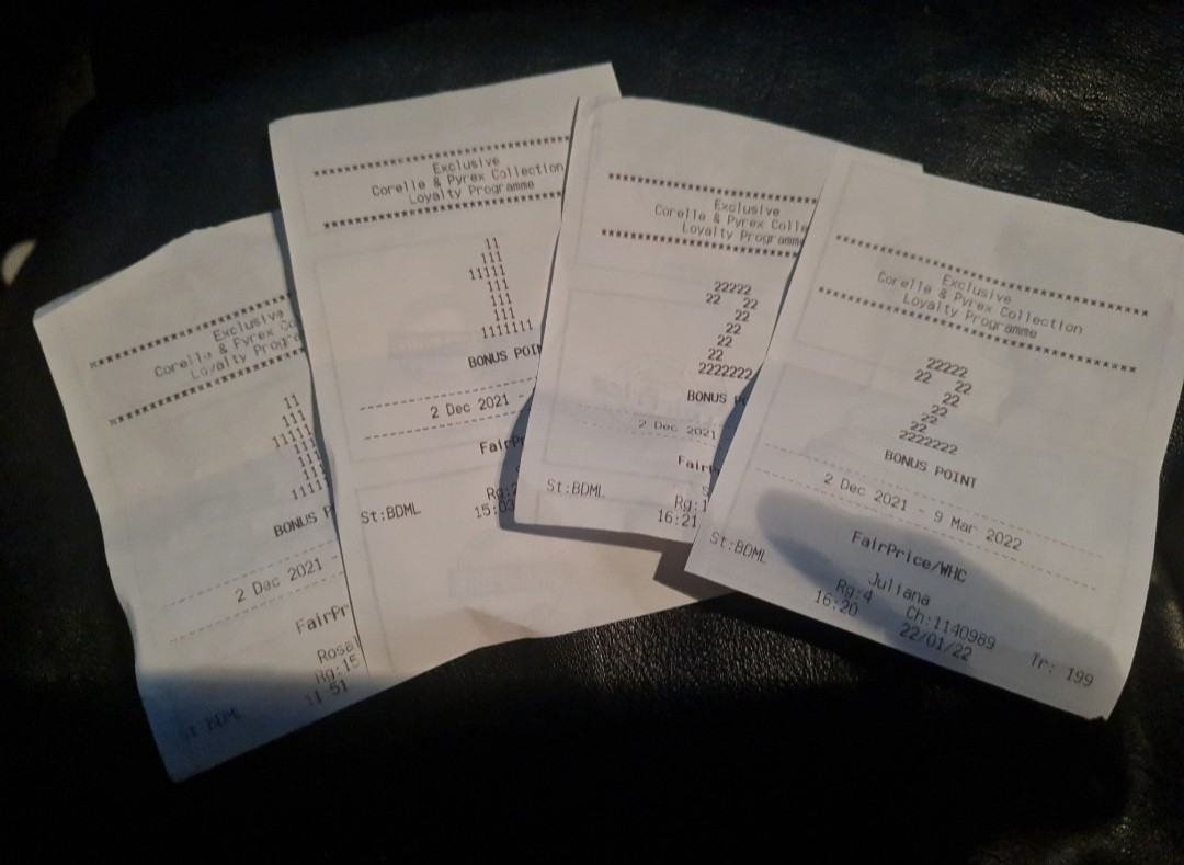 Ntuc points / ntuc corelle & Pyrex collection loyalty programme ...