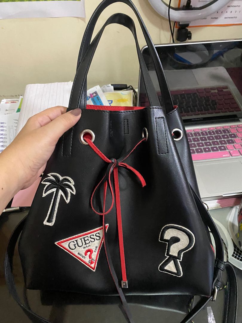 Original Guess Bucket Bag., Women's Fashion, Bags & Wallets, Shoulder ...