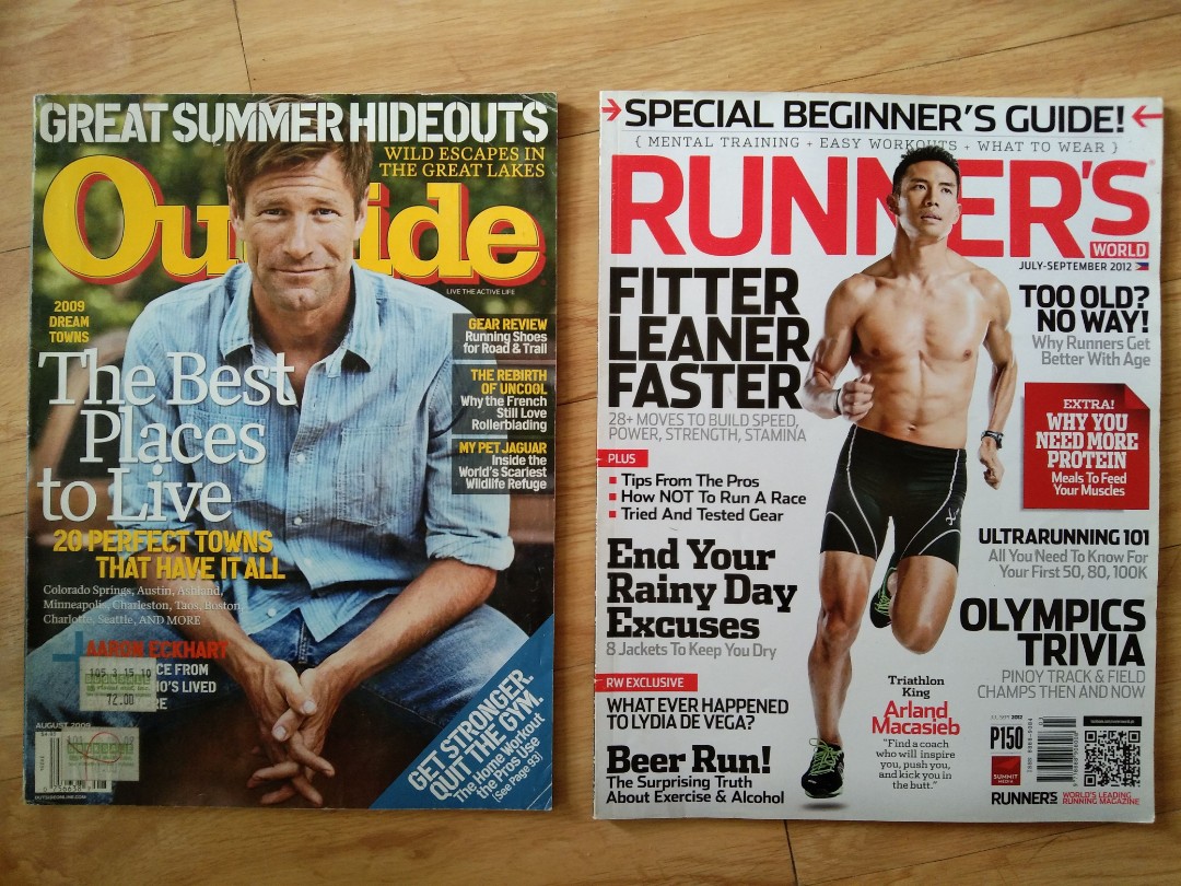 Outside and Runners magazine, Hobbies & Toys, Books & Magazines ...