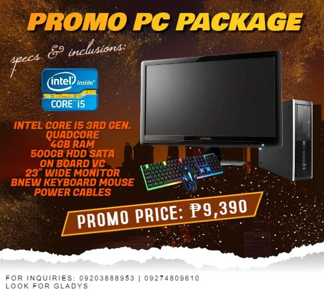PC PROMO PACKAGE I5 3RD GEN SET W/ 23" MONITOR + RGB KM, Computers ...