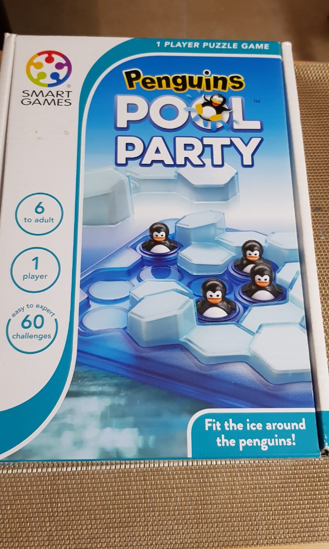 [Sold] Penguins pool party 1 player puzzle game, Hobbies & Toys, Toys ...