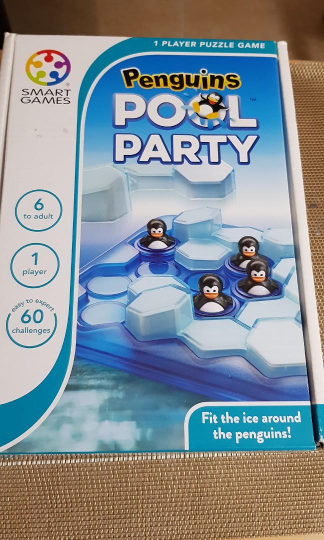 [Sold] Penguins pool party 1 player puzzle game, Hobbies & Toys, Toys ...