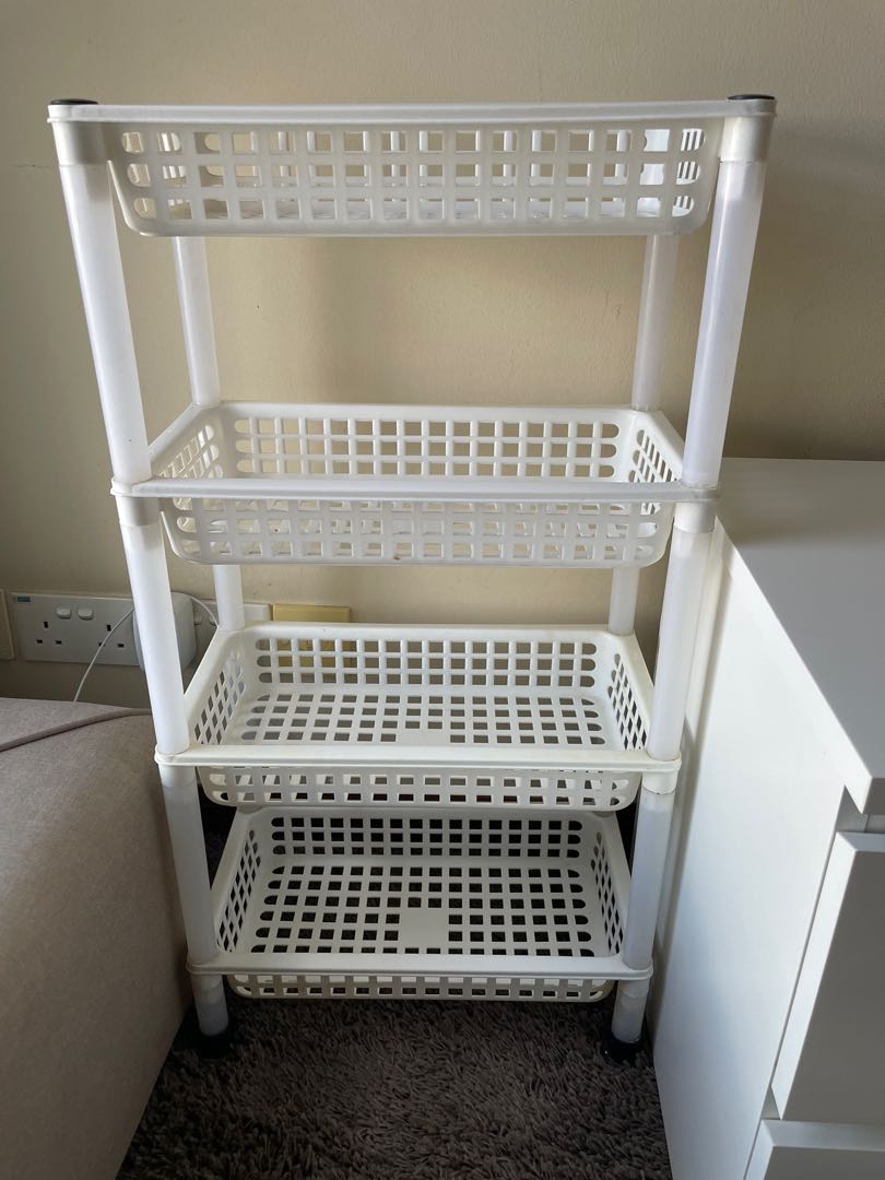 Plastic trays (4 numbers), Furniture & Home Living, Furniture, Shelves ...