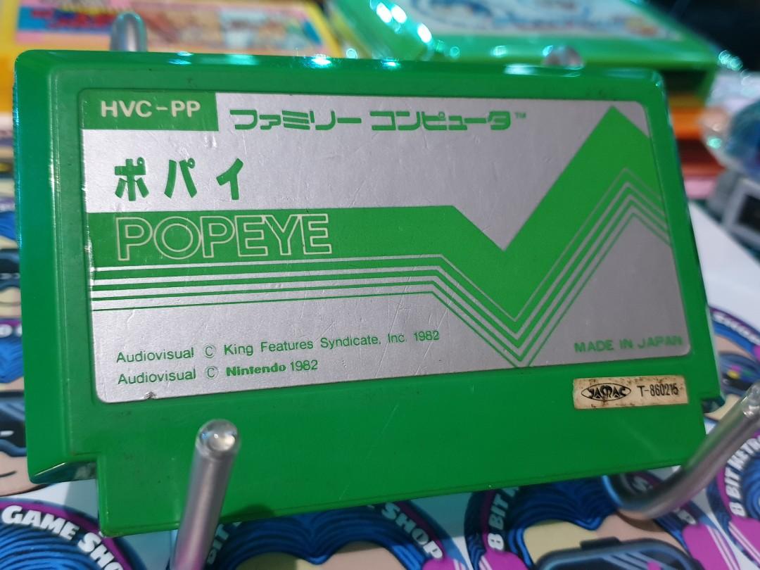 Popeye Family Computer Famicom original game japan, Video Gaming, Video ...