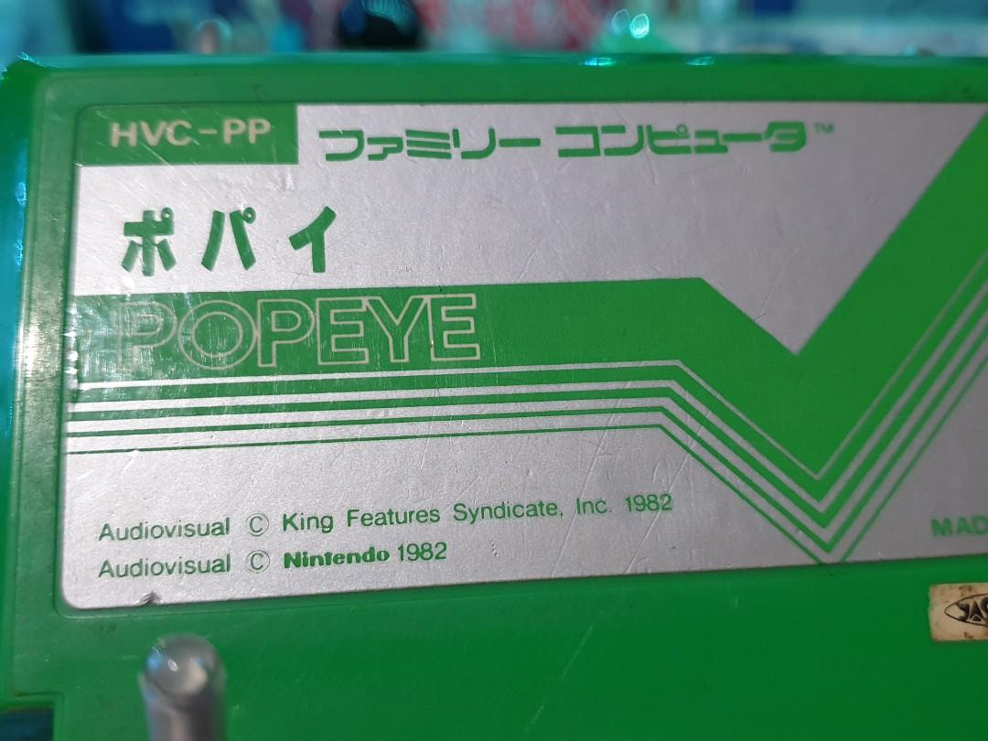 Popeye Family Computer Famicom original game japan, Video Gaming, Video ...